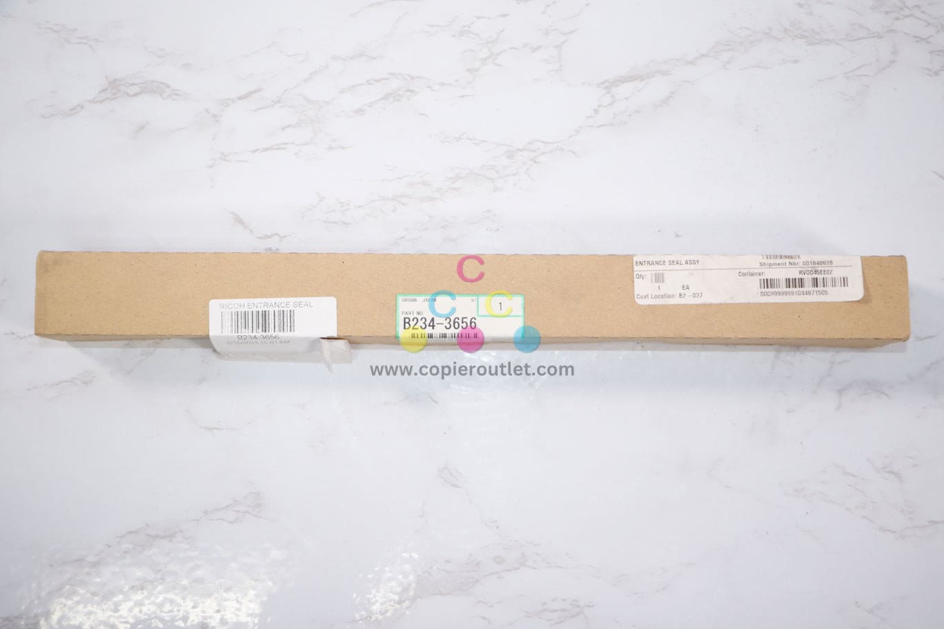 New OEM Ricoh AFMP1100, MP1350, MP9000 Entrance Seal B234-3656 (B23436