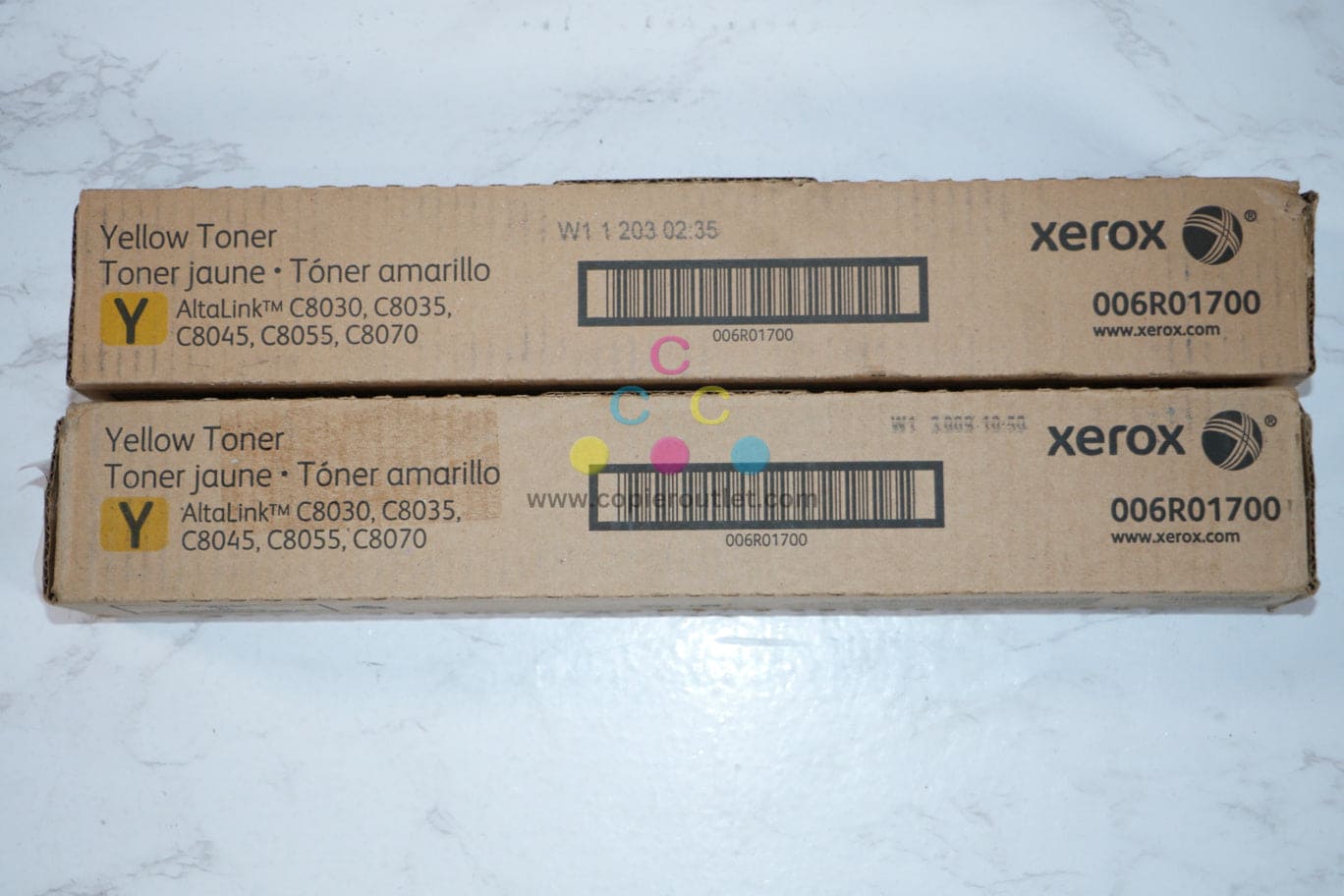 2 New OEM Xerox Altalink C8030,C8035,C8045,C8055,C8070 Yellow Toners 0