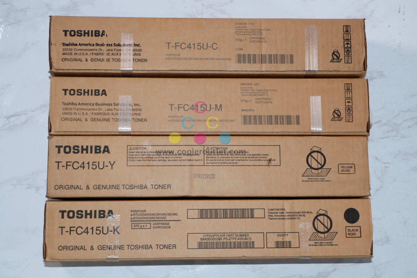 Genuine Toshiba T-FC415U CMYK Toner Cartridge eSTUDIO2515AC,5015AC Sam
