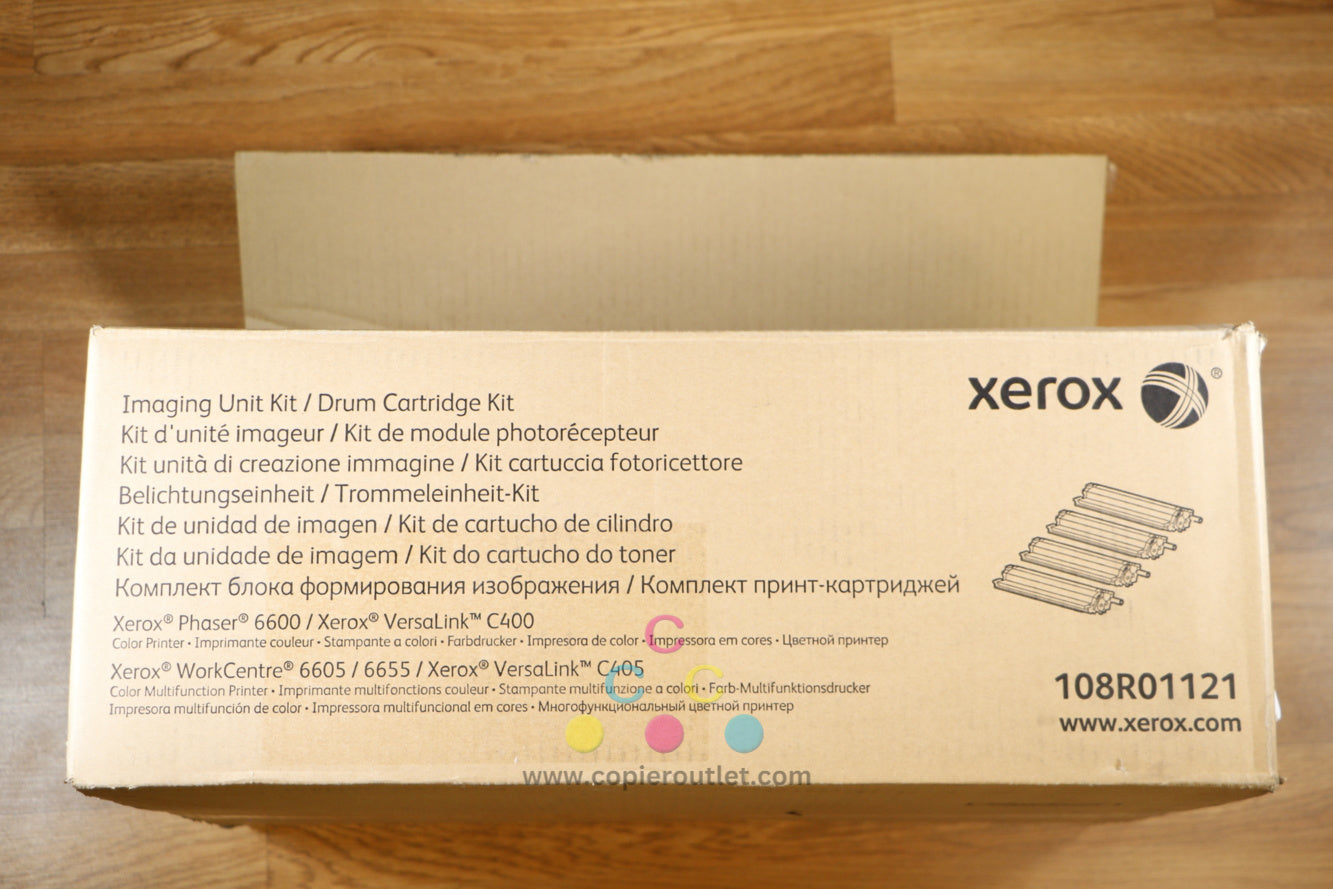 Open Genuine Xerox CMYK Imaging Drum Kit VL C400 C405 WC 6605 6655 Sam