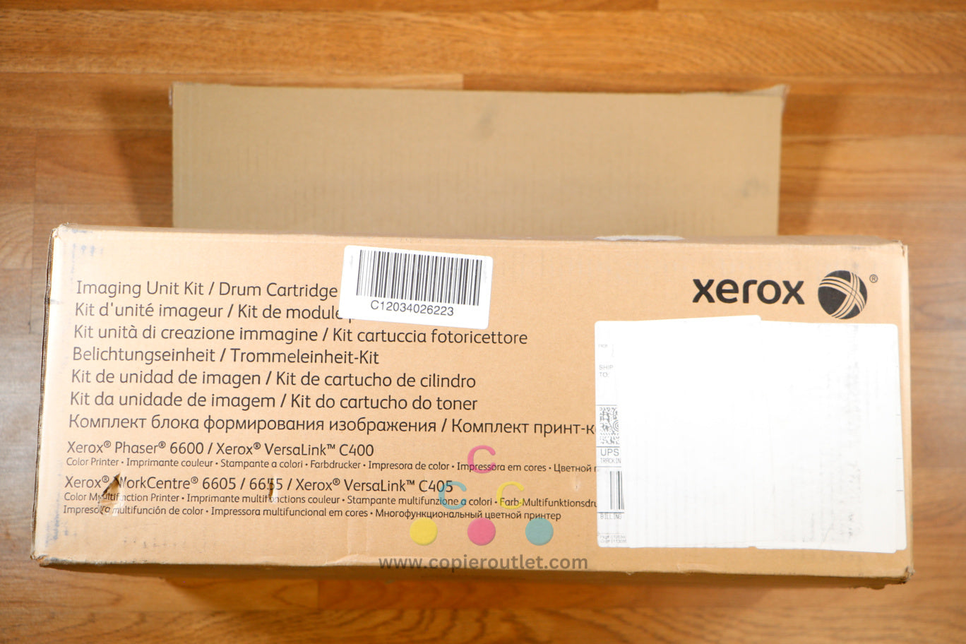 Open Genuine Xerox CMYK Imaging Drum Kit VL C400 C405 WC 6605 6655 Sam
