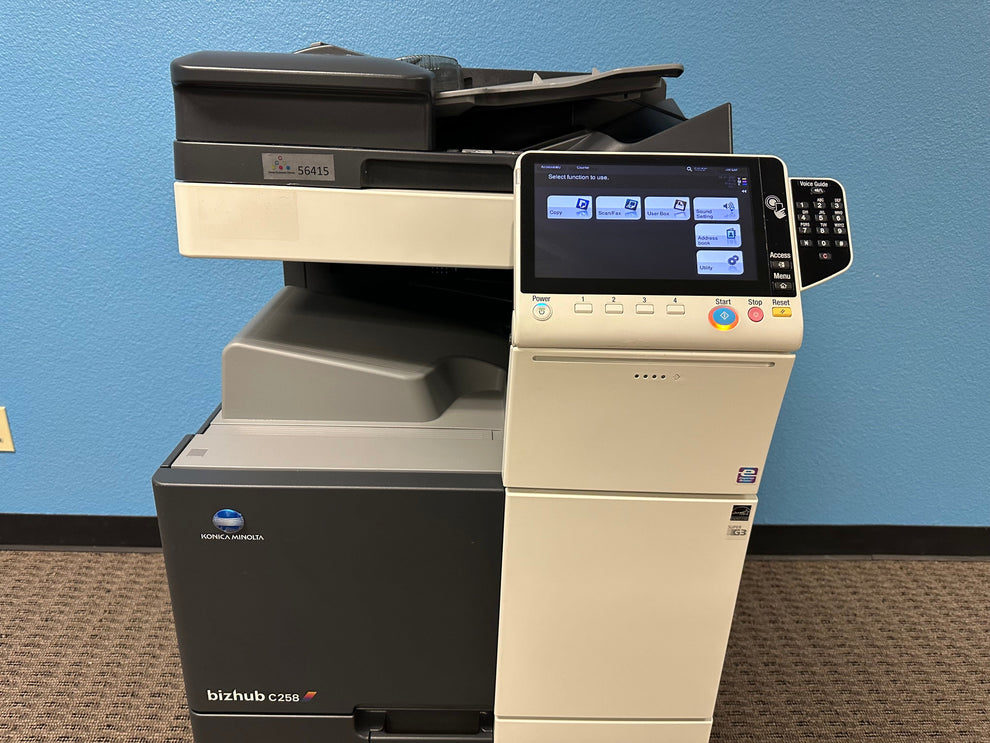 Demo Konica Minolta Bizhub C258 Color Copier Printer Scanner Fax 2K
