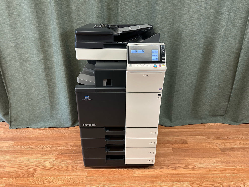 Demo Konica Minolta Bizhub 368e B/W Copier Printer Scanner Fax Only 4k Use!
