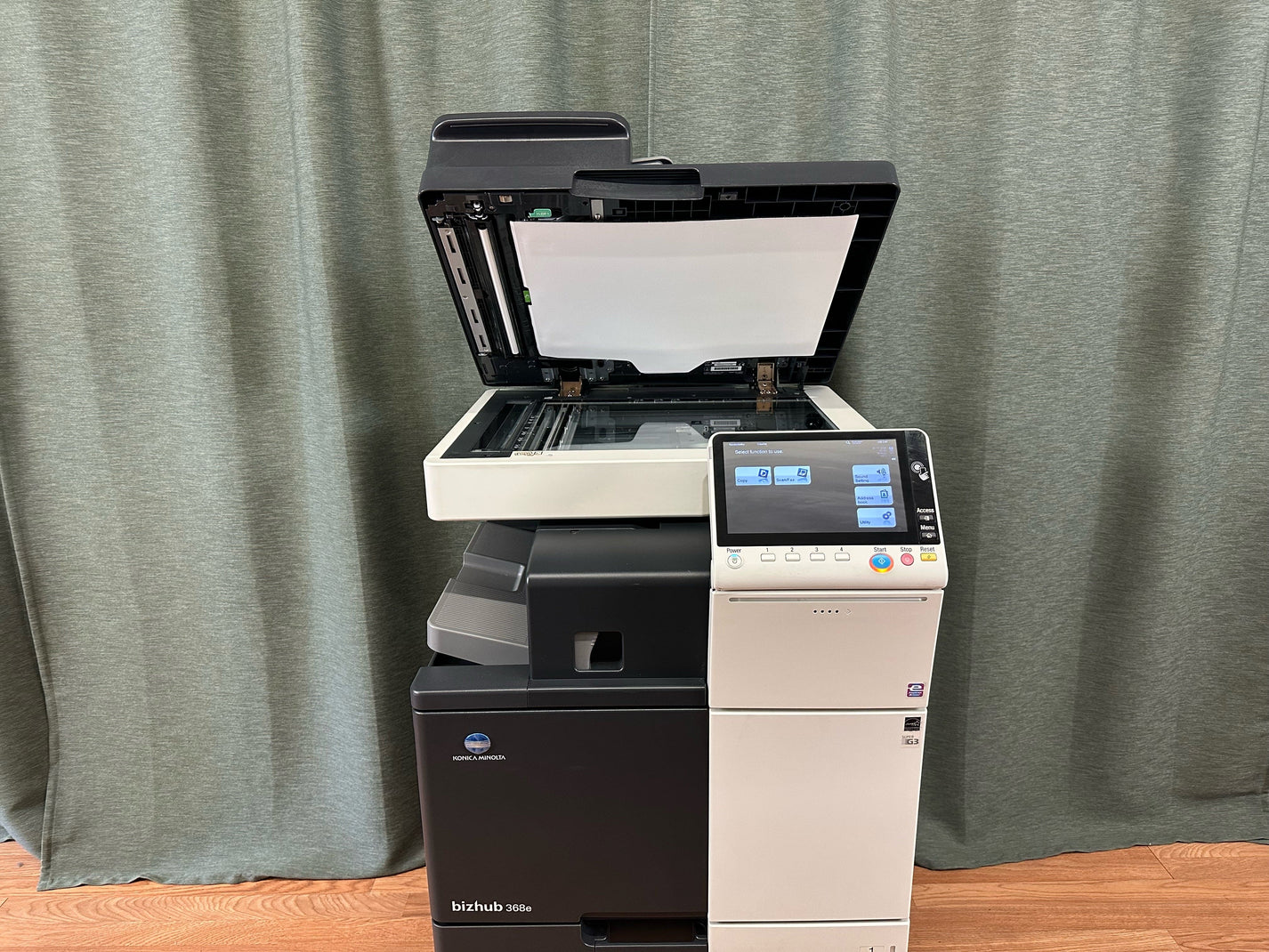 Demo Konica Minolta Bizhub 368e B/W Copier Printer Scanner Fax Only 4k Use!