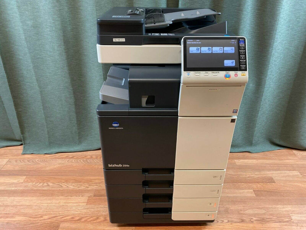 Konica Minolta Bizhub 284e B/W Copier Printer Scanner Fax