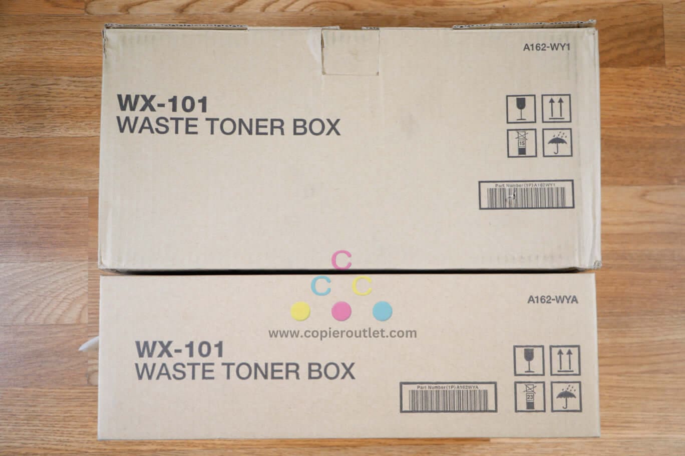 Lot of 2 Konica Minolta WX-101 Waste Toner Box BizHub C220/C360 Same D